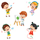 Vector Illustration of Kids Making Art Performance, Vectors | GraphicRiver
