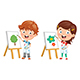 Vector Illustration of Kids Making Art Performance, Vectors | GraphicRiver