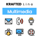Multimedia Icons - Krafted Line Series by Krafted | GraphicRiver