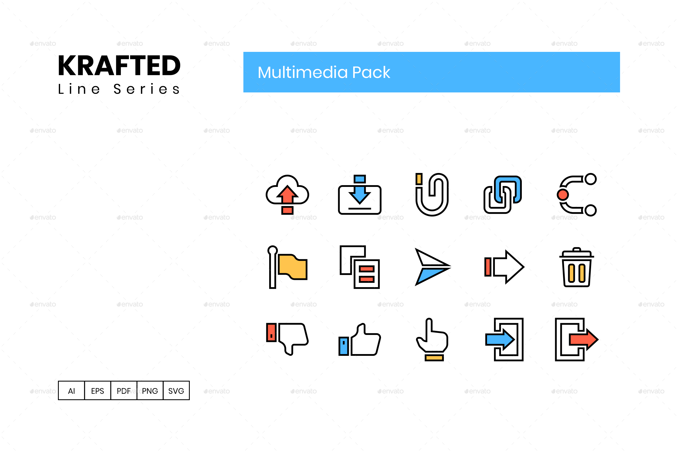 Multimedia Icons, Icons | GraphicRiver