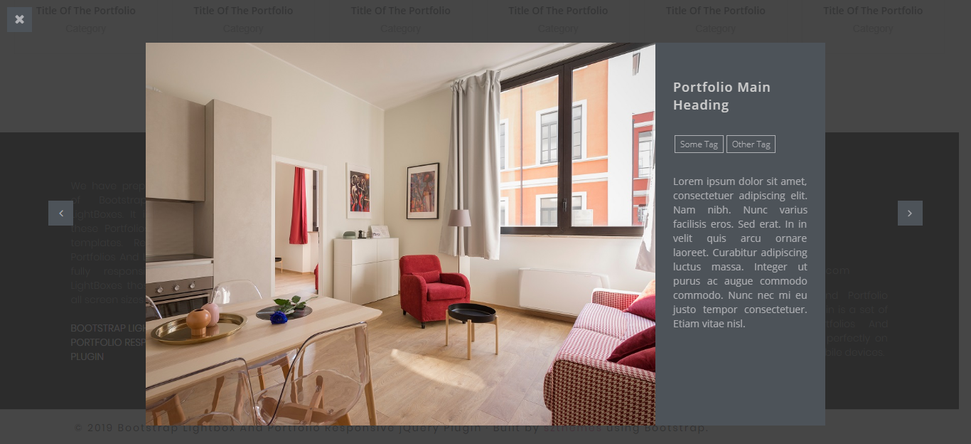Bootstrap Lightbox And Portfolio Responsive jQuery Plugin by szthemes