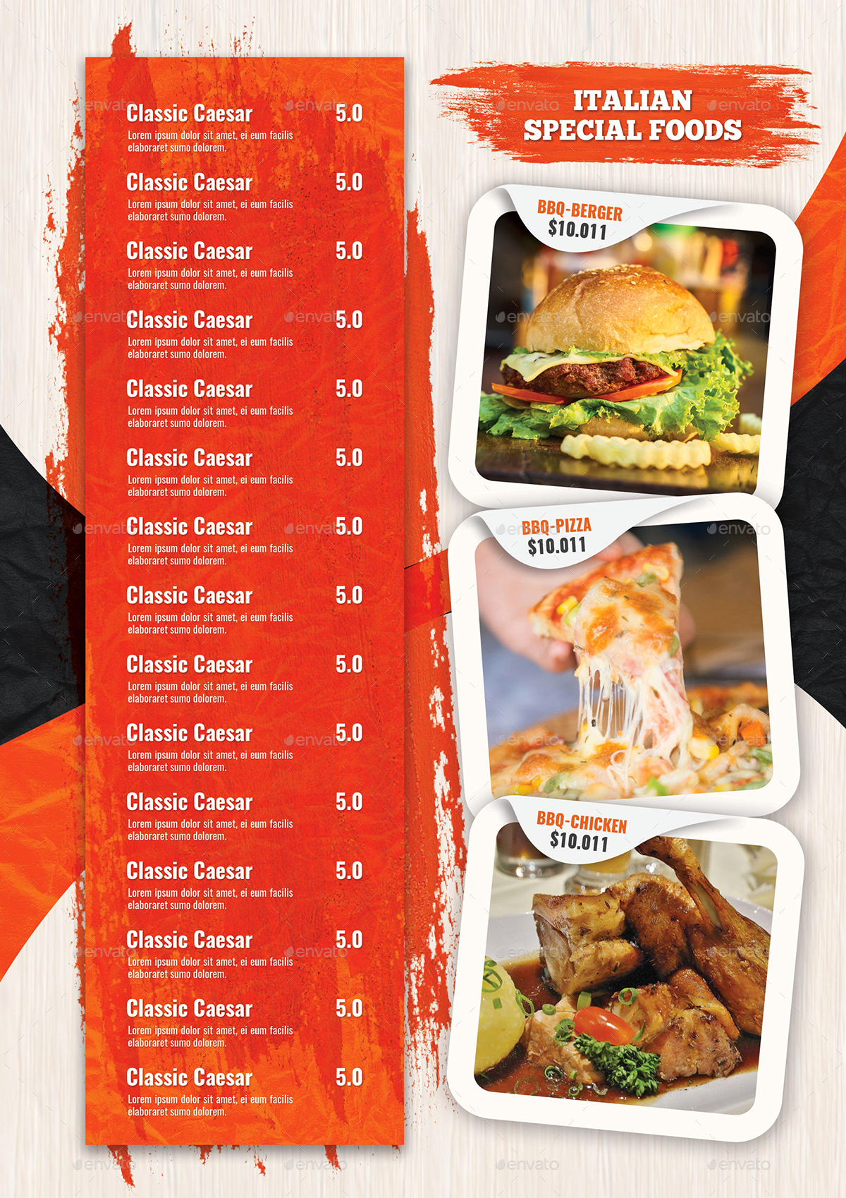 Restaurant Menu, Print Templates | GraphicRiver