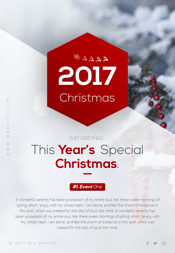 2018 Christmas Multipurpose Portrait Presentation Template ...