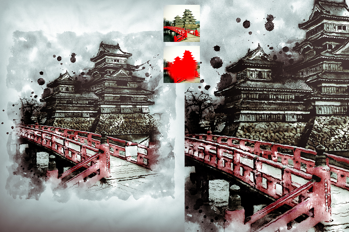 Ink Sketch Photoshop Action, Add-ons | GraphicRiver