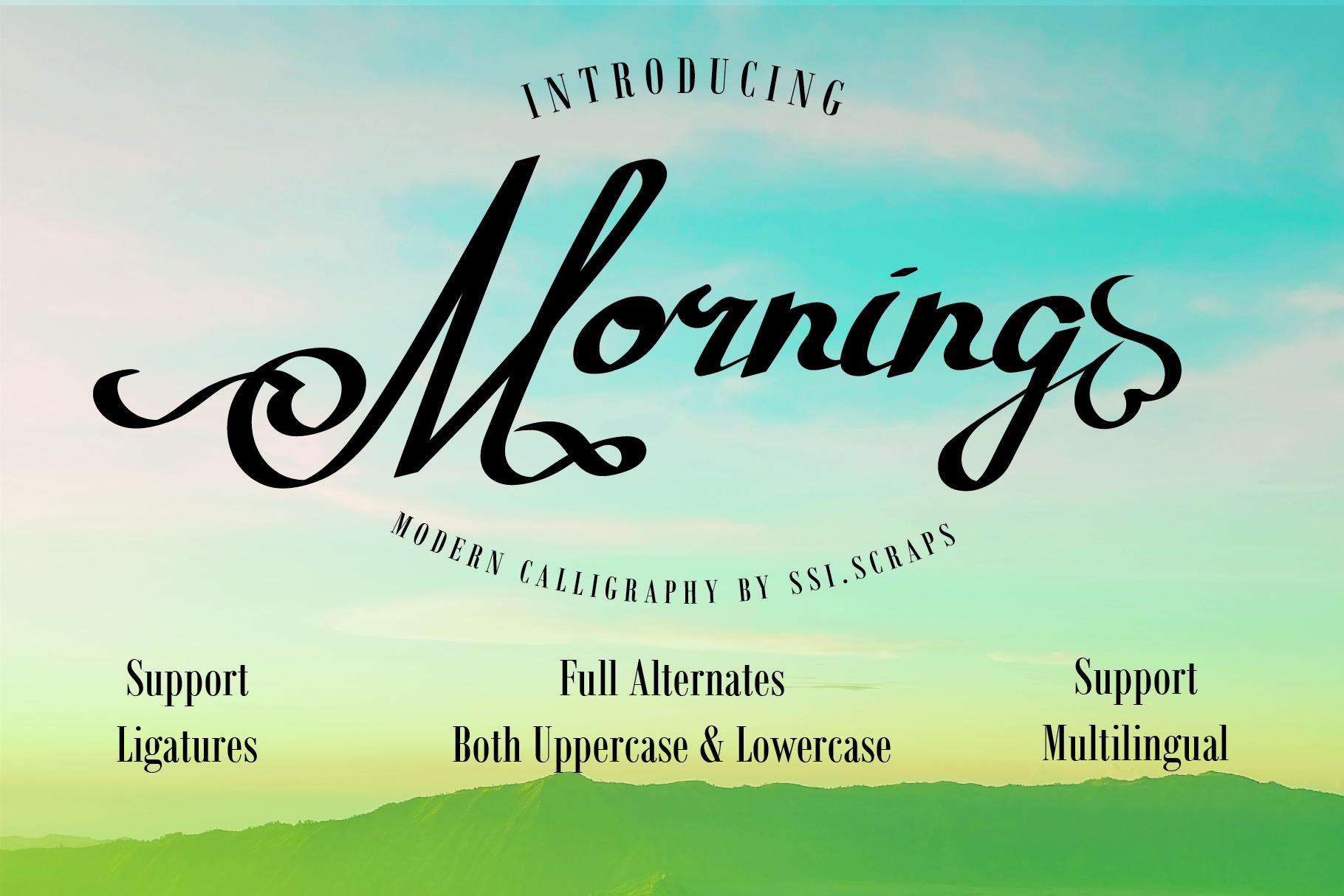 Morning Script Calligraphy Font, Fonts | GraphicRiver