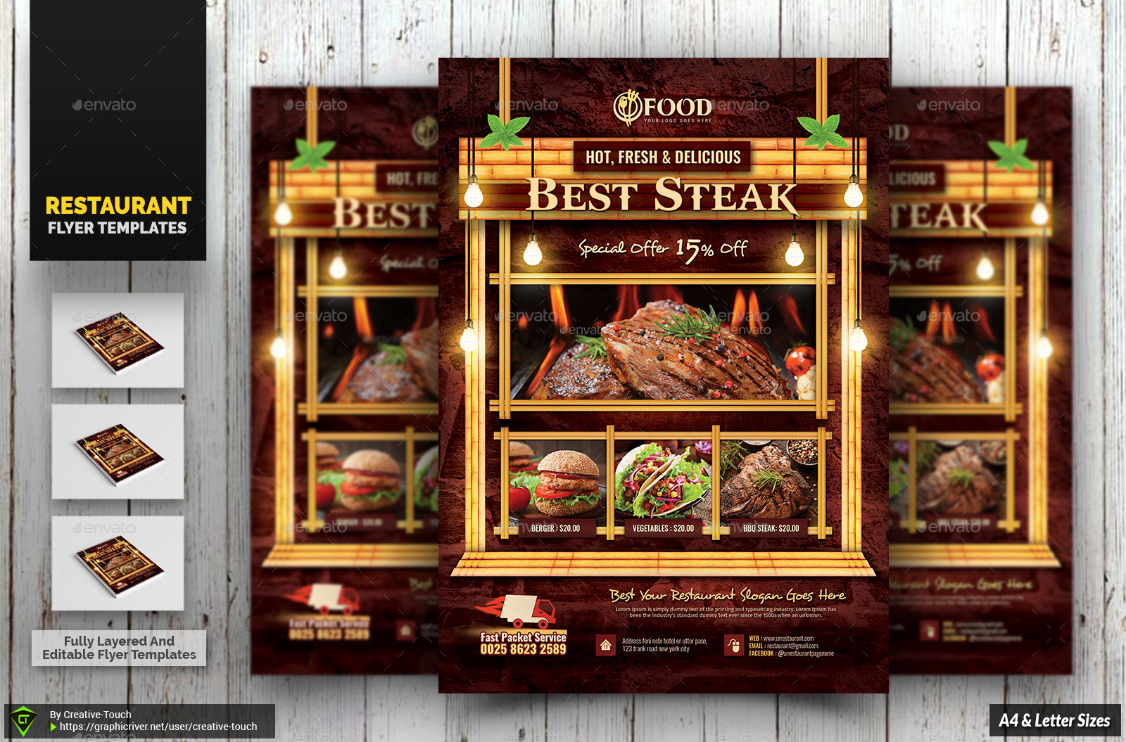 Restaurant Advertising Bundle Vol.3, Print Templates | GraphicRiver