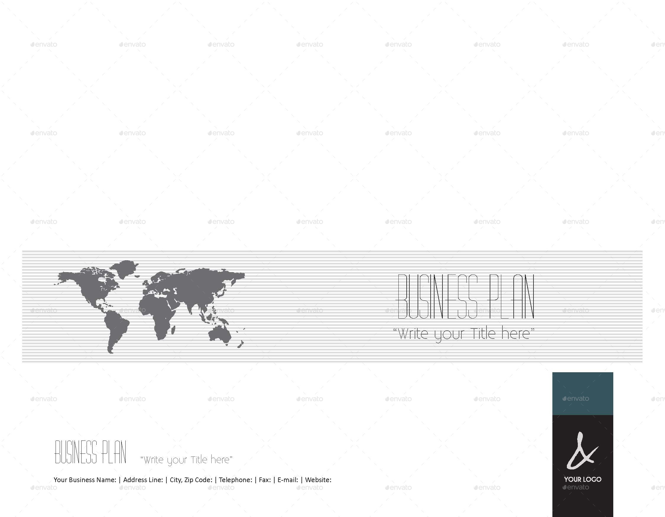 53 Pages Full Business Plan Template - U.S. Letter by Keboto | GraphicRiver