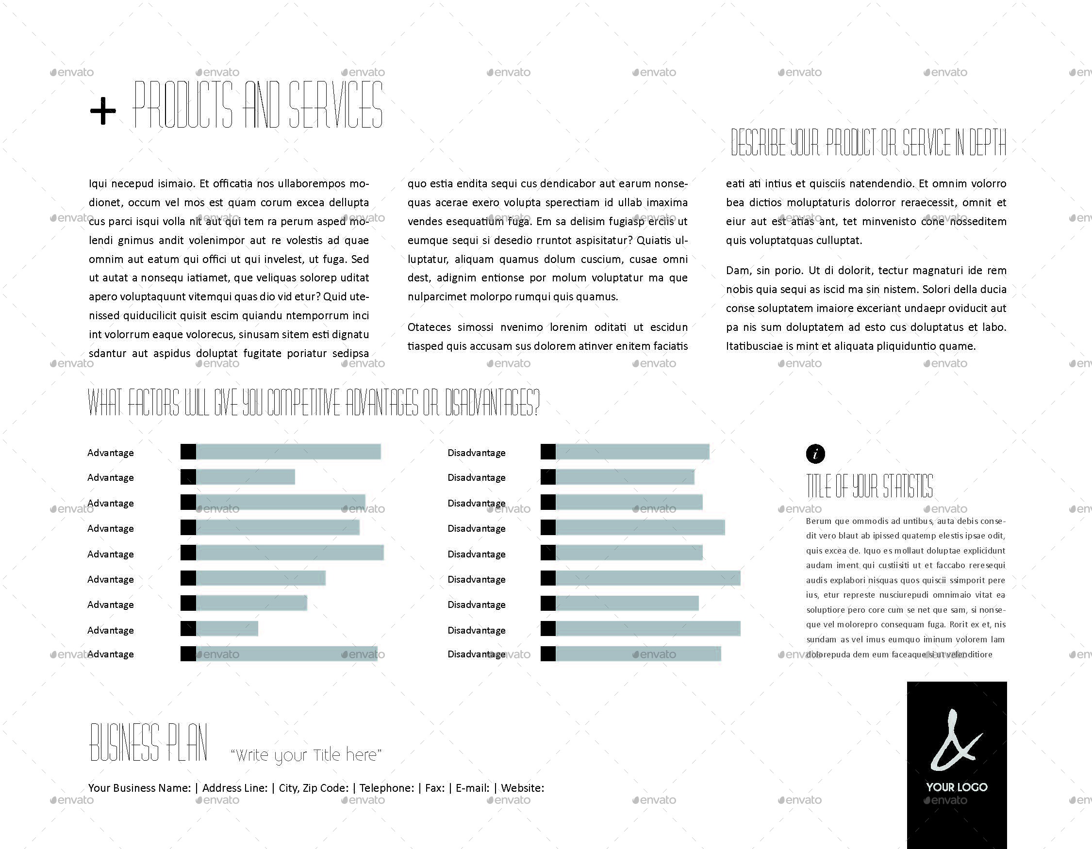 53 Pages Full Business Plan Template - U.S. Letter by Keboto | GraphicRiver