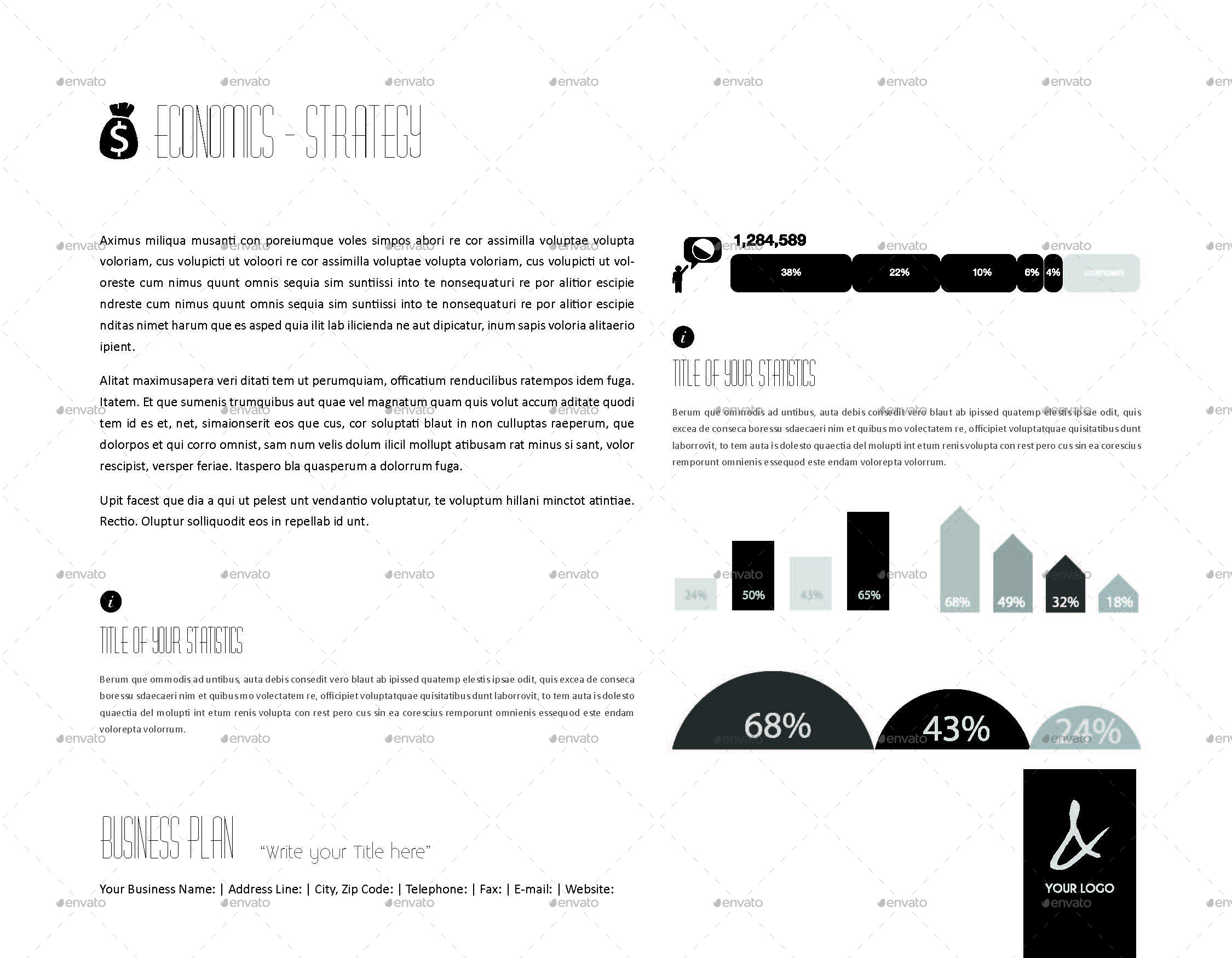 53 Pages Full Business Plan Template - U.S. Letter by Keboto | GraphicRiver