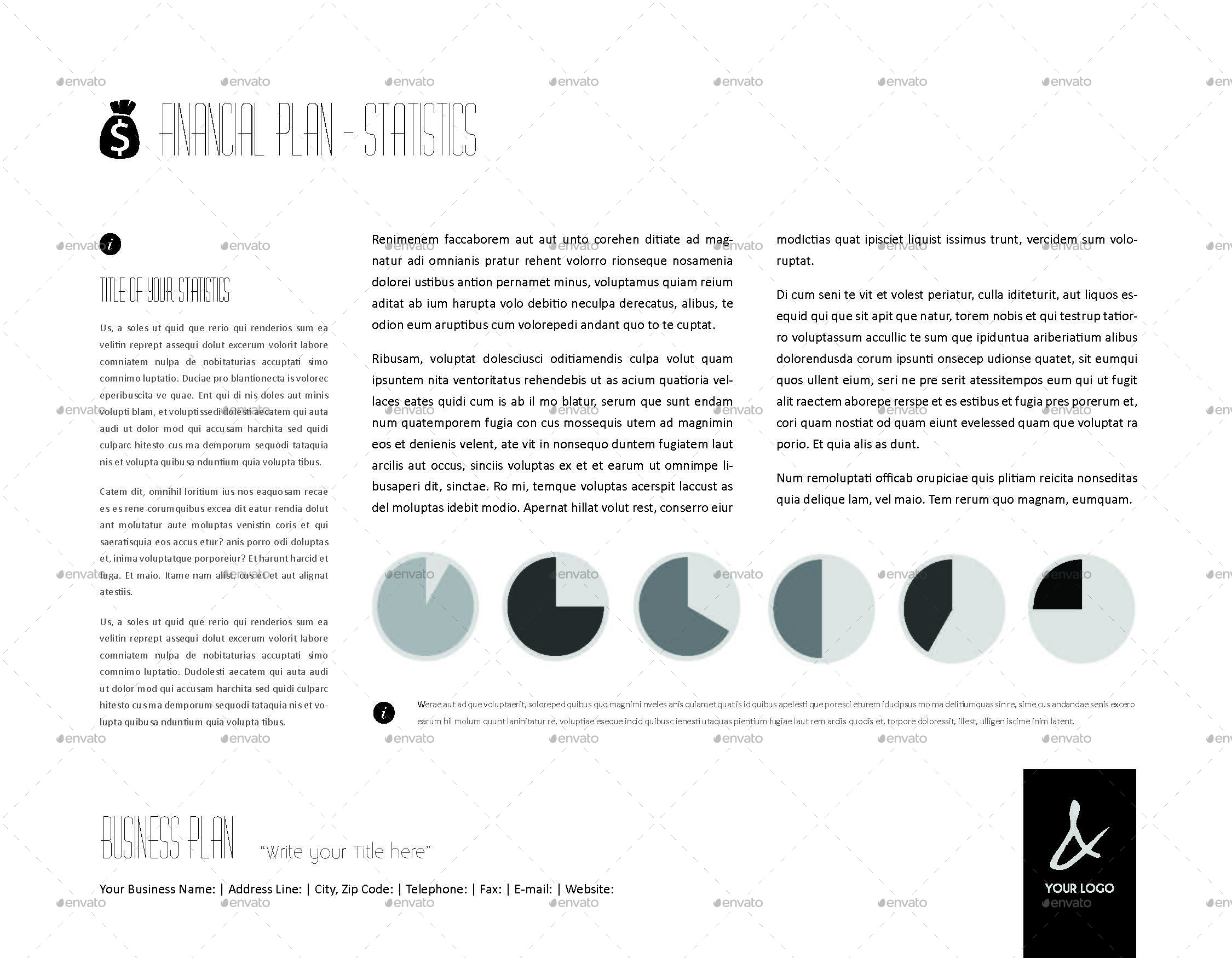 53 Pages Full Business Plan Template - U.S. Letter by Keboto | GraphicRiver