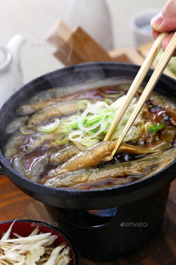 Dojo nabe, dojo loach hot pot, japanese traditional food Stock Photo by ...