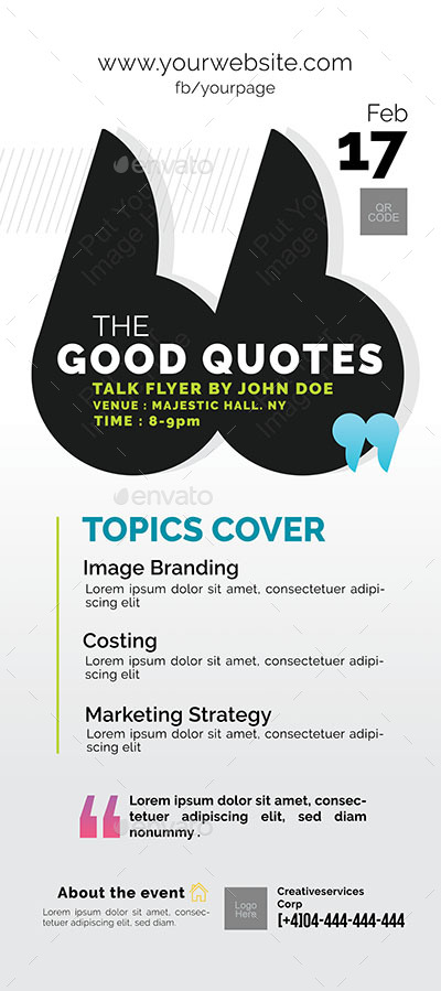 Conference / Talk Event Roll Up Banner, Print Templates | GraphicRiver