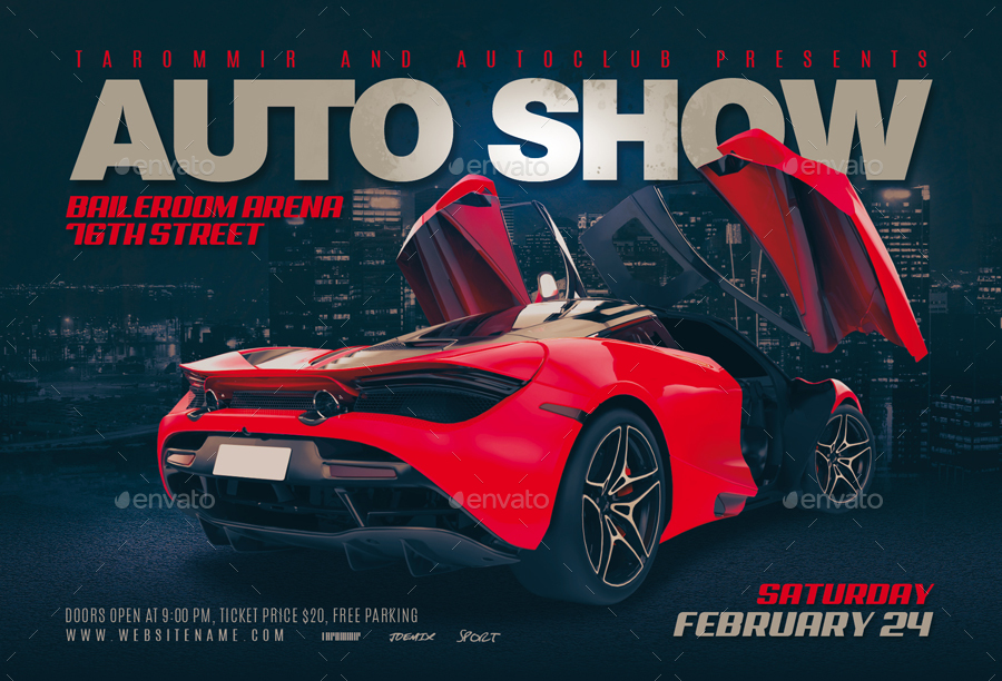 Auto Show Flyer, Print Templates | GraphicRiver
