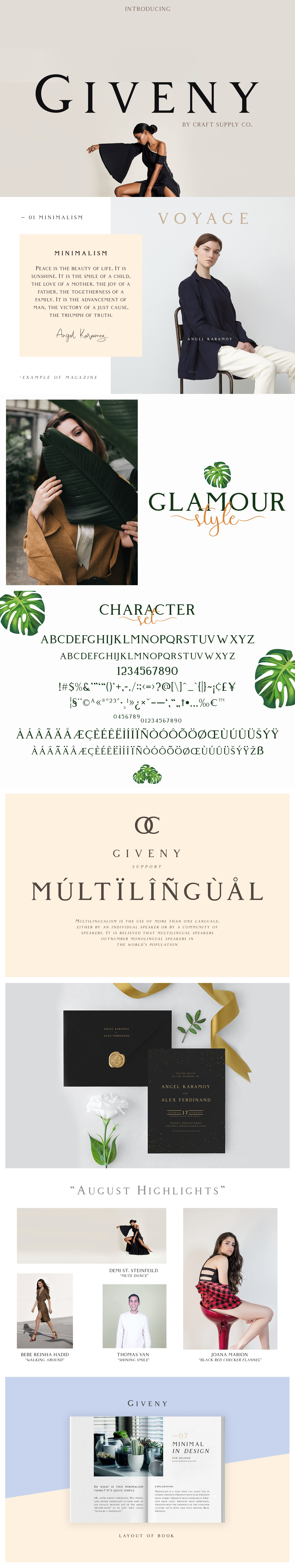 Giveny - Classy Serif Font, Fonts | GraphicRiver