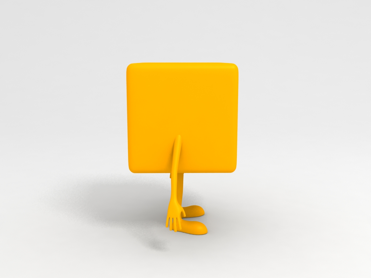 Rigged Cartoon Box Man by BariaCG | 3DOcean