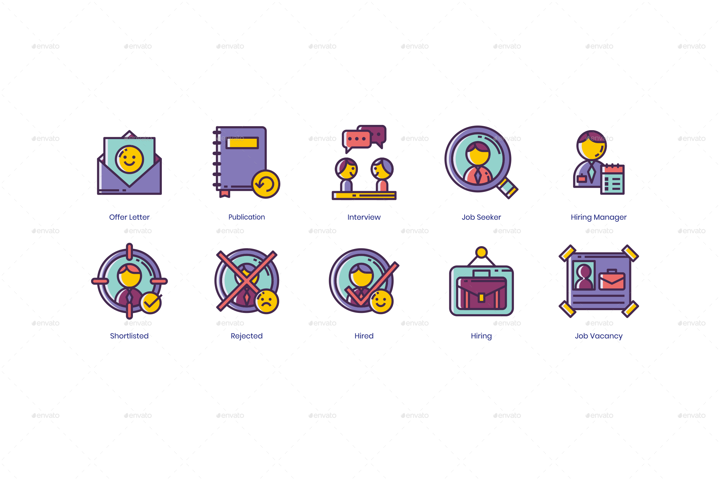 Resume Icons, Icons | GraphicRiver