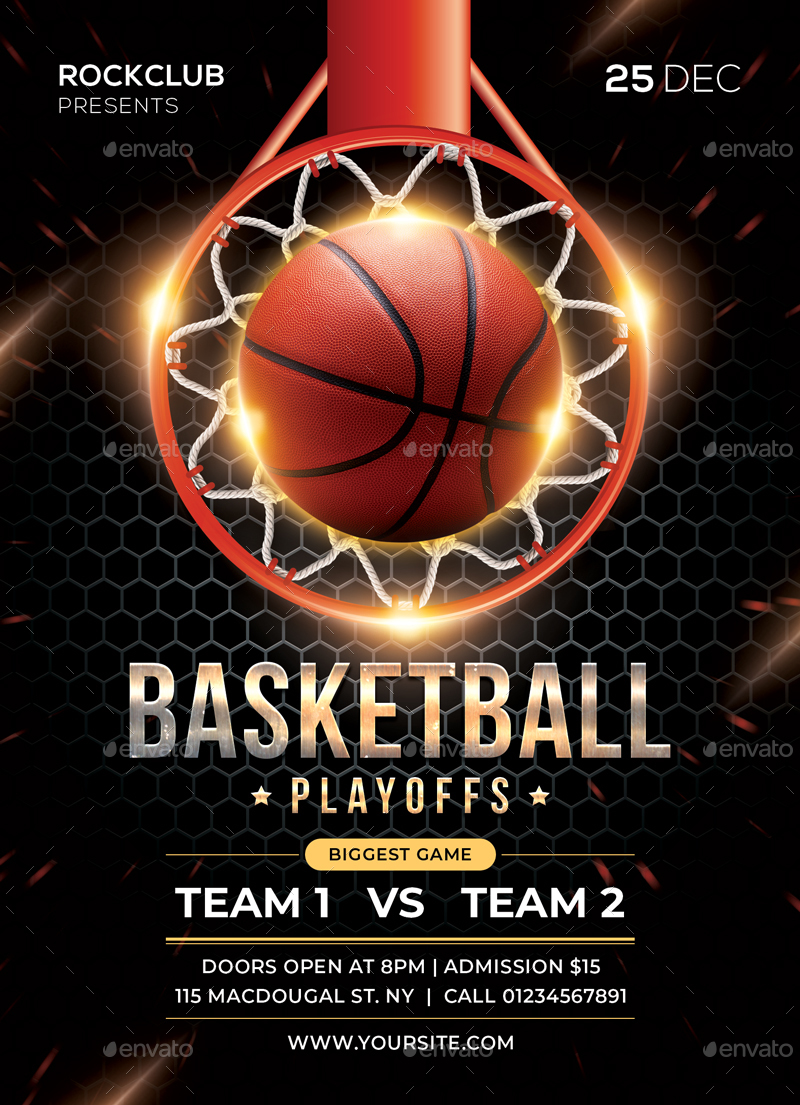 Basketball Flyer, Print Templates | GraphicRiver