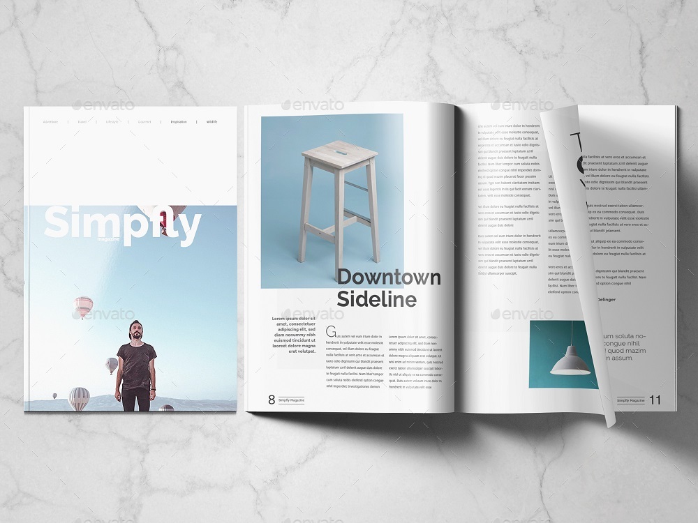 Clean & Simple Magazine Vol.7 by bokuto_studio | GraphicRiver