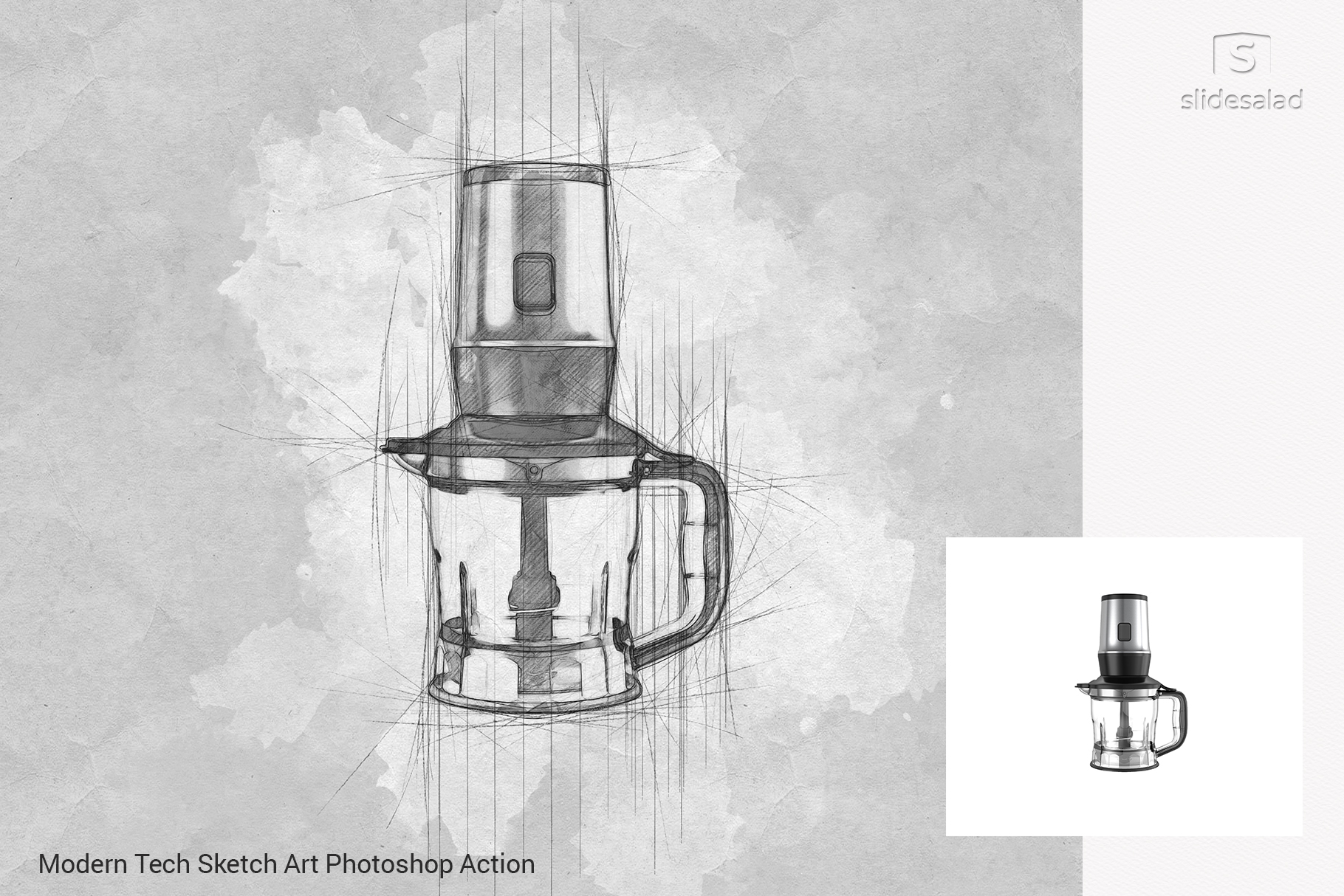Modern Tech Sketch Art Photoshop Action, Add-ons | GraphicRiver