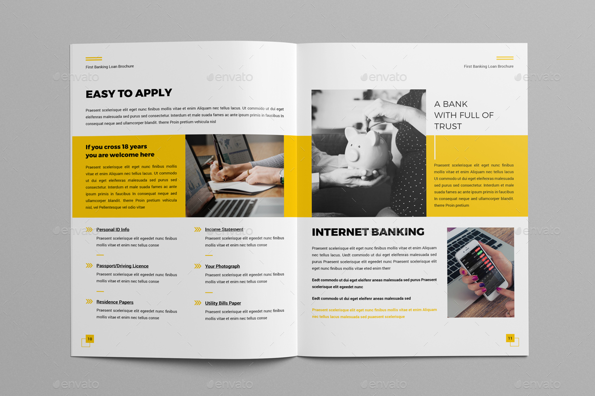 Personal Loan / Banking Brochure, Print Templates | GraphicRiver