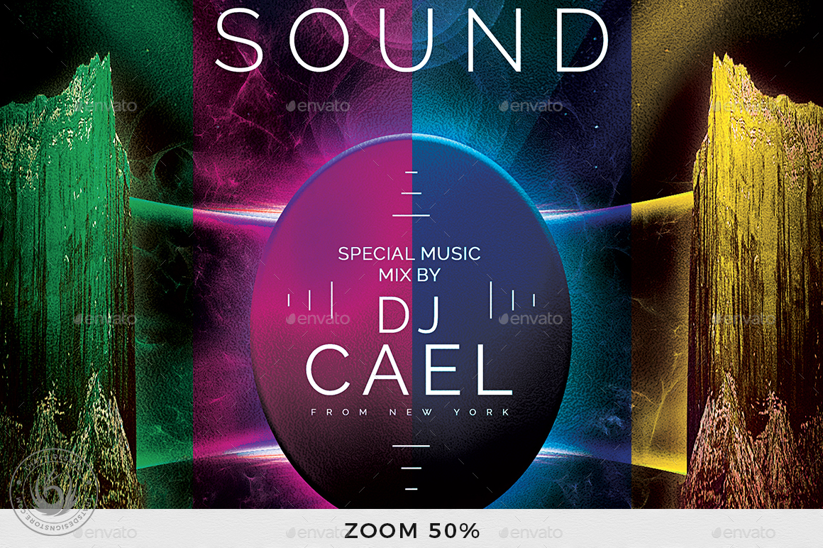 Galactic Sound Flyer Template V2, Print Templates | GraphicRiver