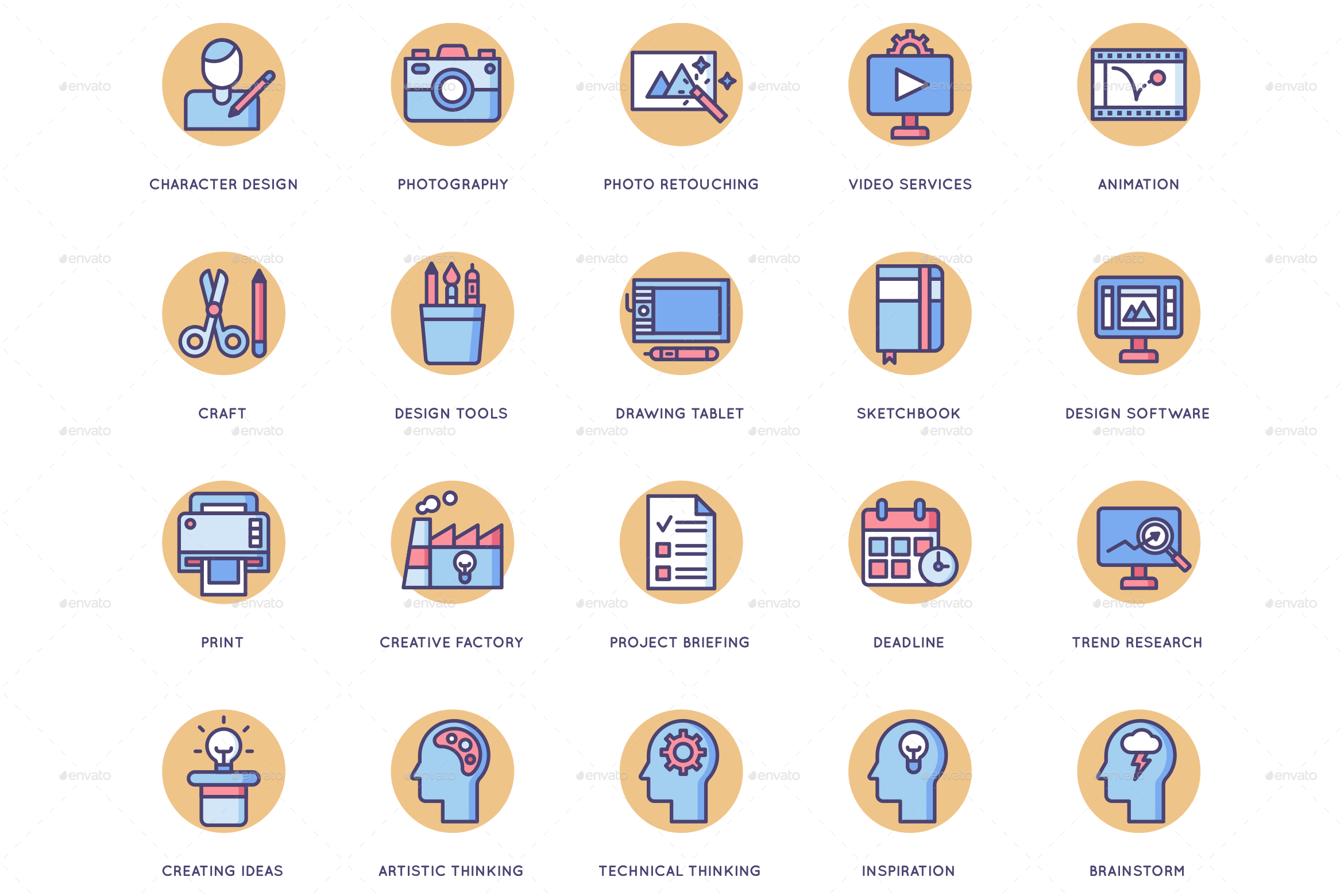 Creative Design Icons, Icons | GraphicRiver