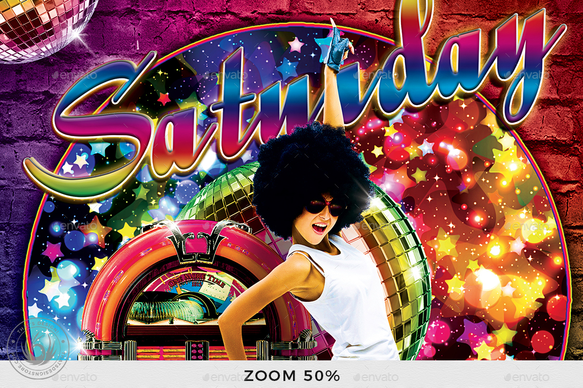Saturday Night Fever Flyer Template, Print Templates | GraphicRiver