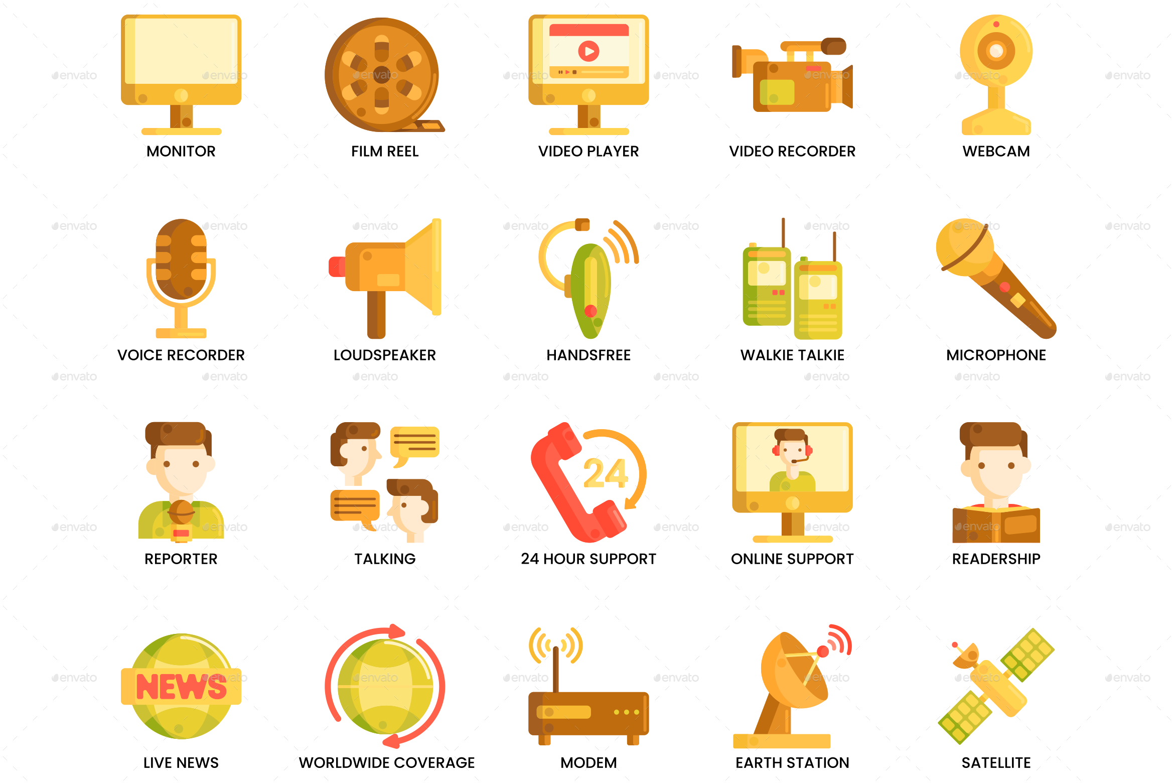 Communication Icons, Icons | GraphicRiver