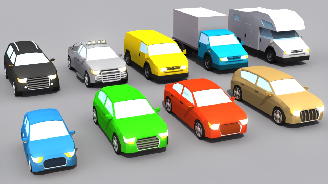 Low Poly Car Body Types Pack by _StarJ_ | 3DOcean