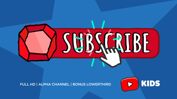 Youtube KIDS Subscribe Button by lavamotion | VideoHive