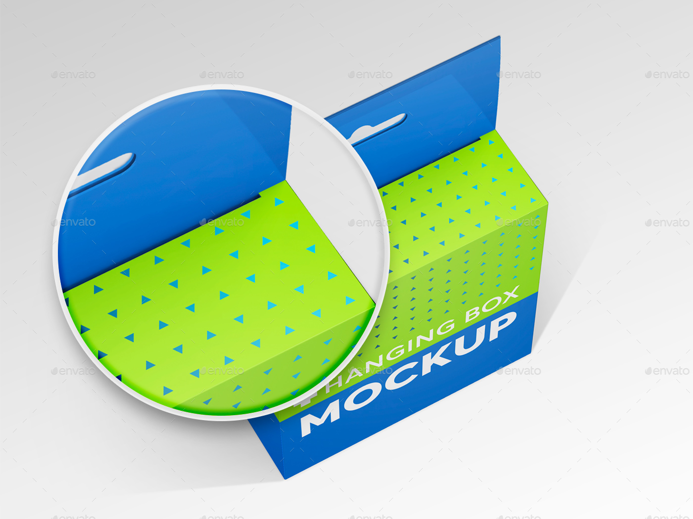 Hanging Flat Square Box Mockups, Graphics | GraphicRiver