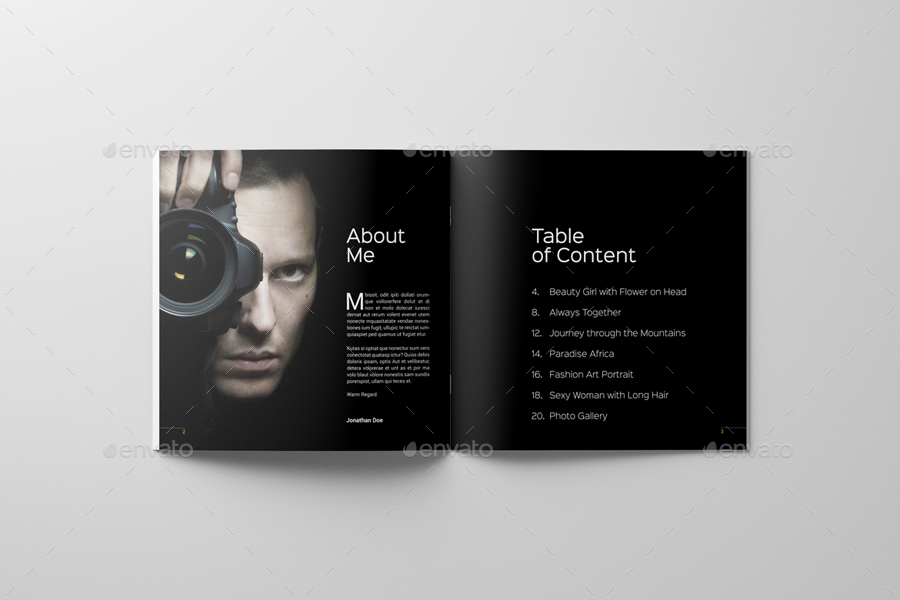 Square Photography Portfolio, Print Templates | GraphicRiver