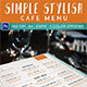 Simple Stylish Cafe Menu, Print Templates | GraphicRiver