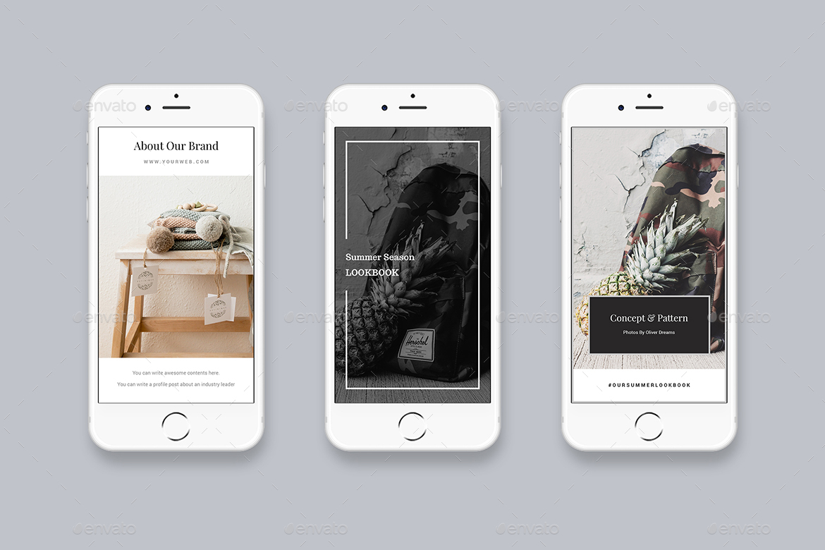 Instagram Stories Vol. 8, Web Elements | GraphicRiver
