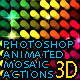3D Effect Mosaic Photoshop Actions, Add-ons | GraphicRiver