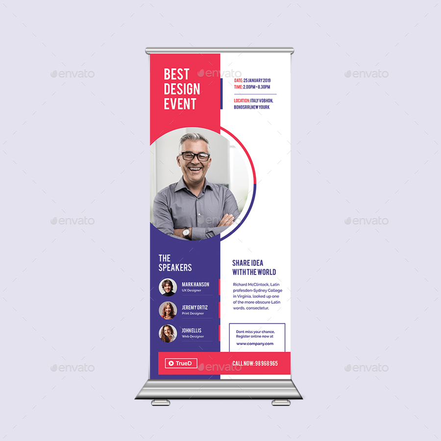 Conference & Event Roll-up Banners, Print Templates | GraphicRiver