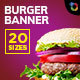 Burger Banner, Web Elements | GraphicRiver