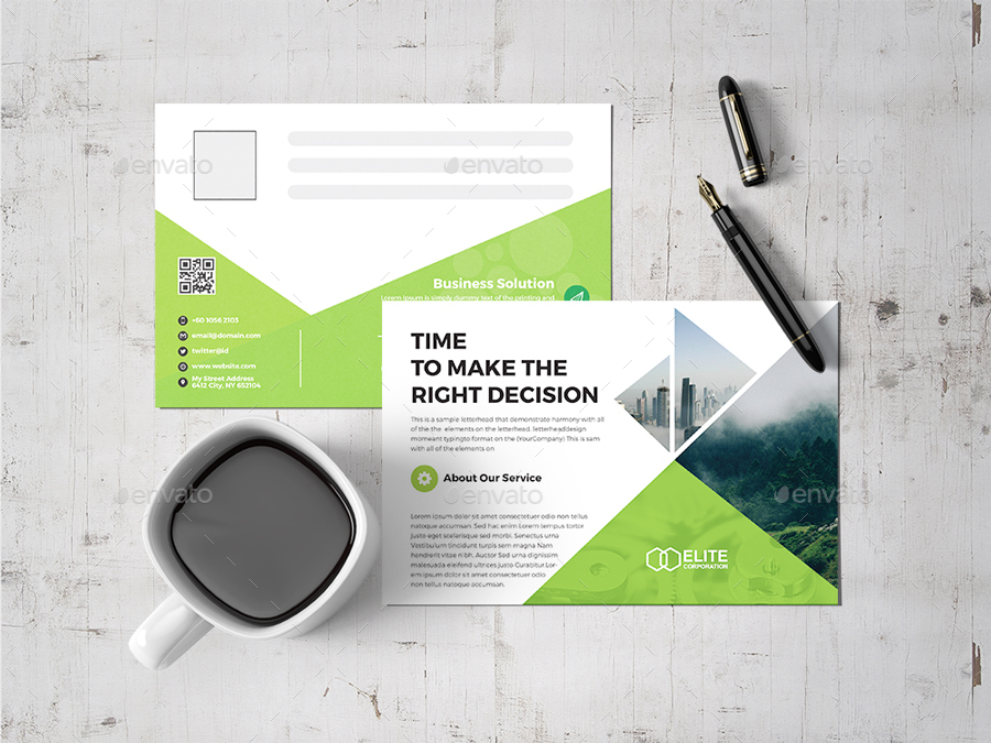 Post Card Design, Print Templates | GraphicRiver