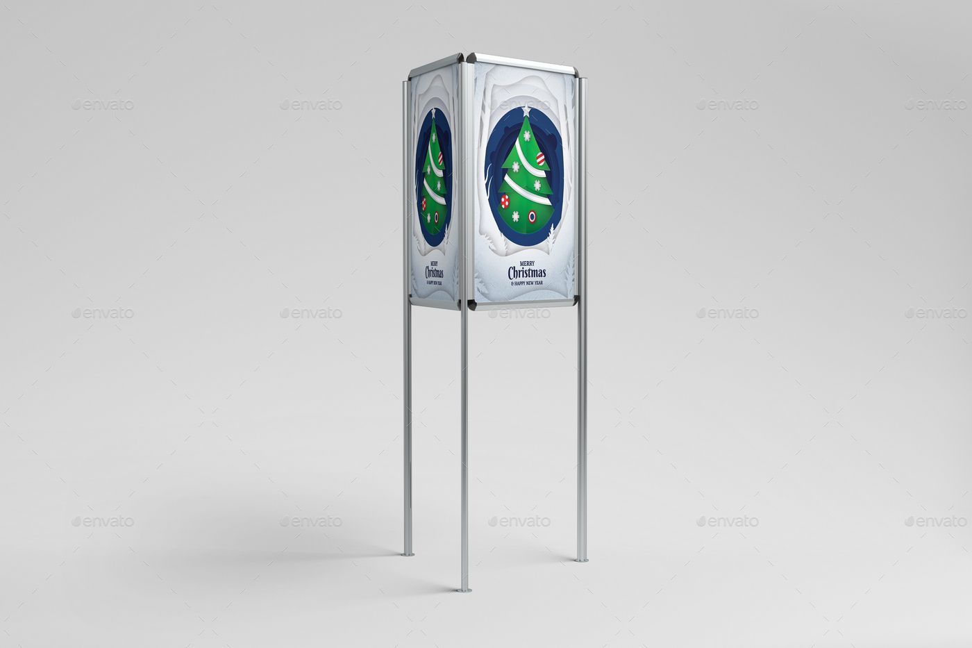 Triboard 3 Sided Stand / Board Mock-Up by MassDream | GraphicRiver