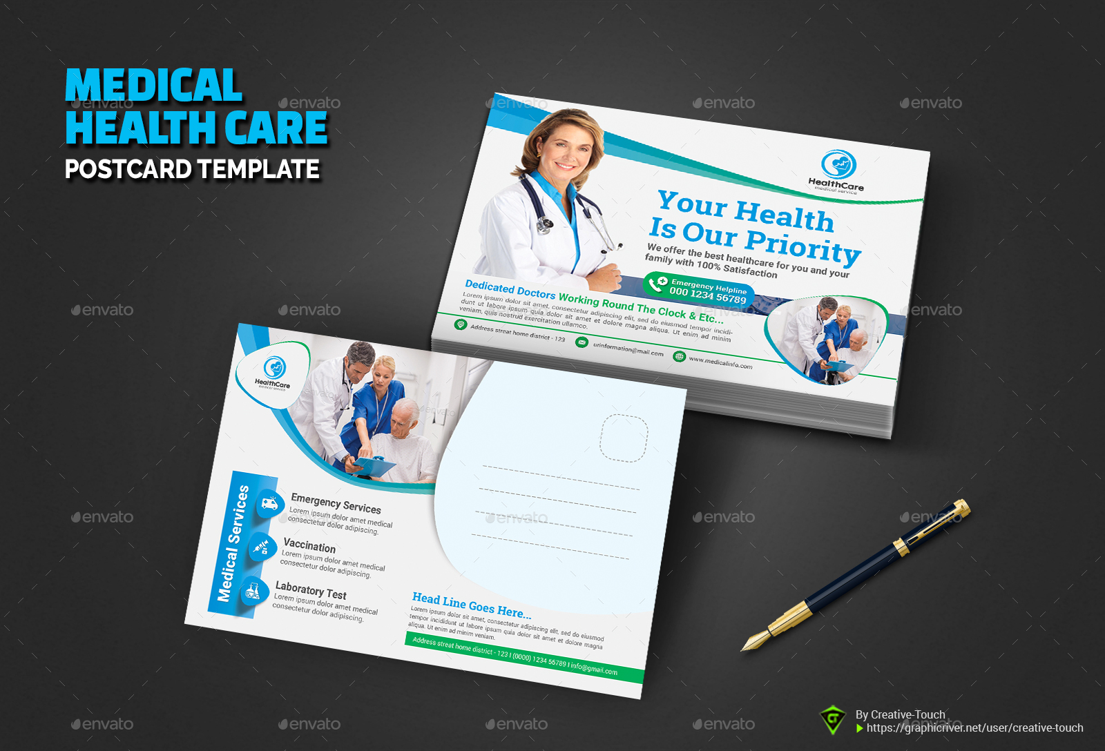 Medical Health Care Advertising Bundle, Print Templates | GraphicRiver