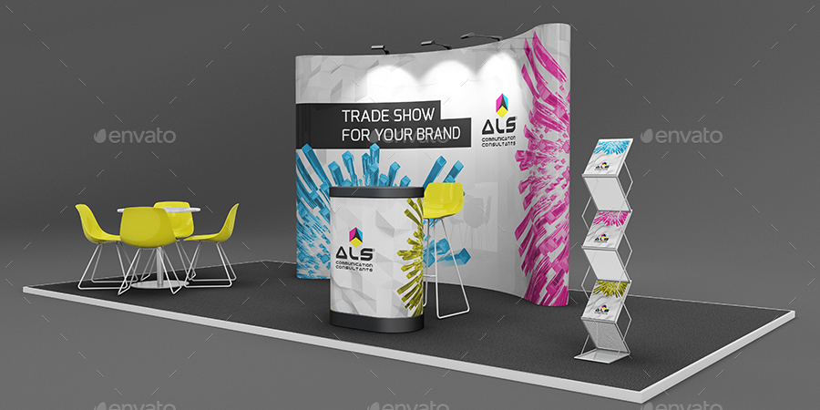 02 Trade Show Booth Mock-up 4x3, Graphics | GraphicRiver
