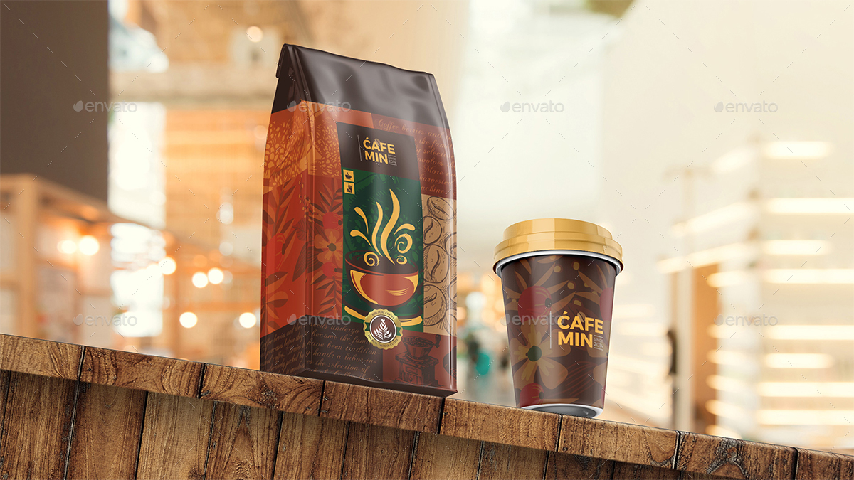 Coffee Brand Packaging, Print Templates | GraphicRiver