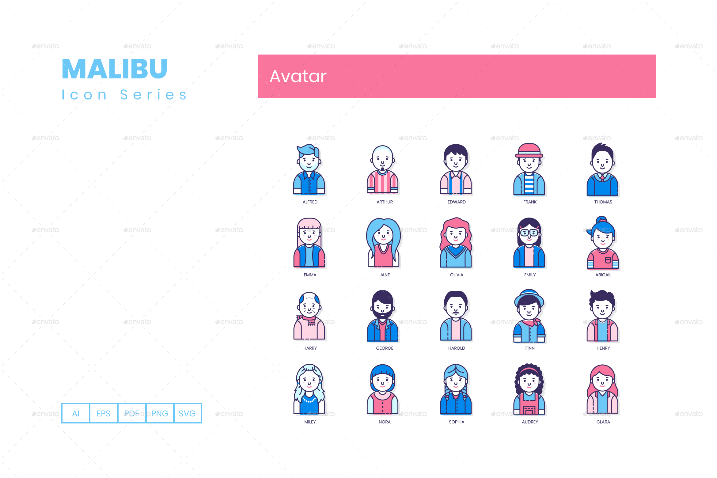 Avatar Icons, Icons | GraphicRiver
