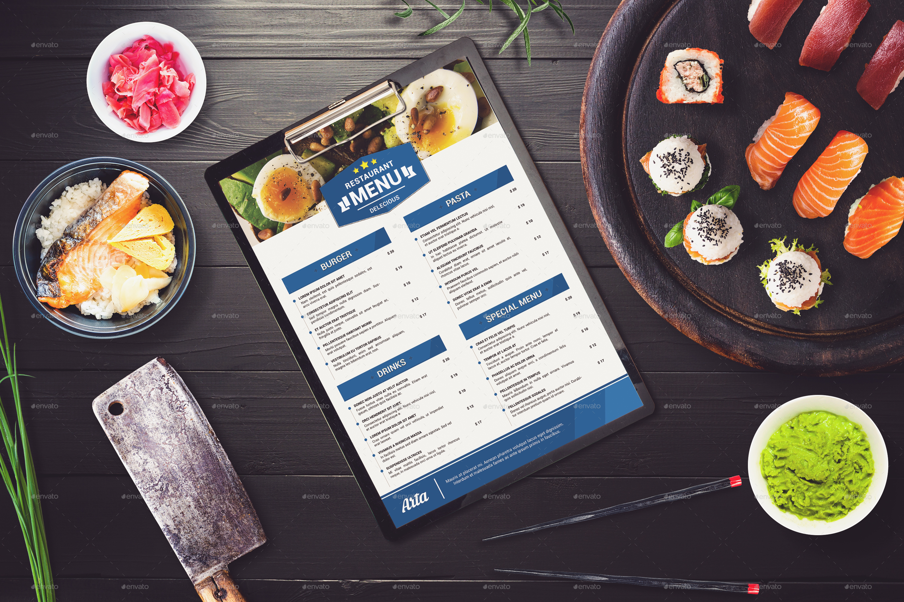 Food Menu Bundle by kdadanDesign | GraphicRiver