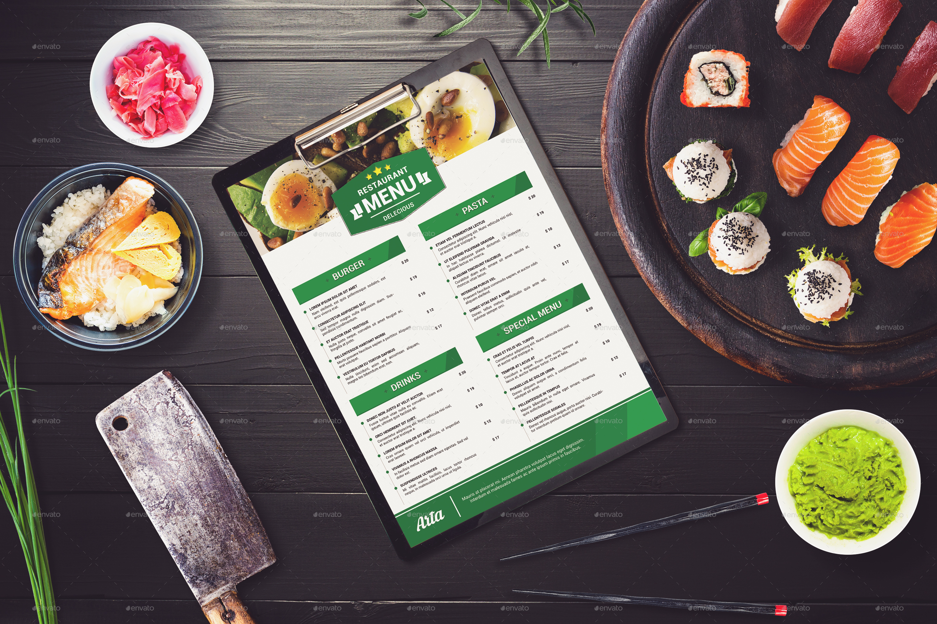 Food Menu Bundle, Print Templates | GraphicRiver