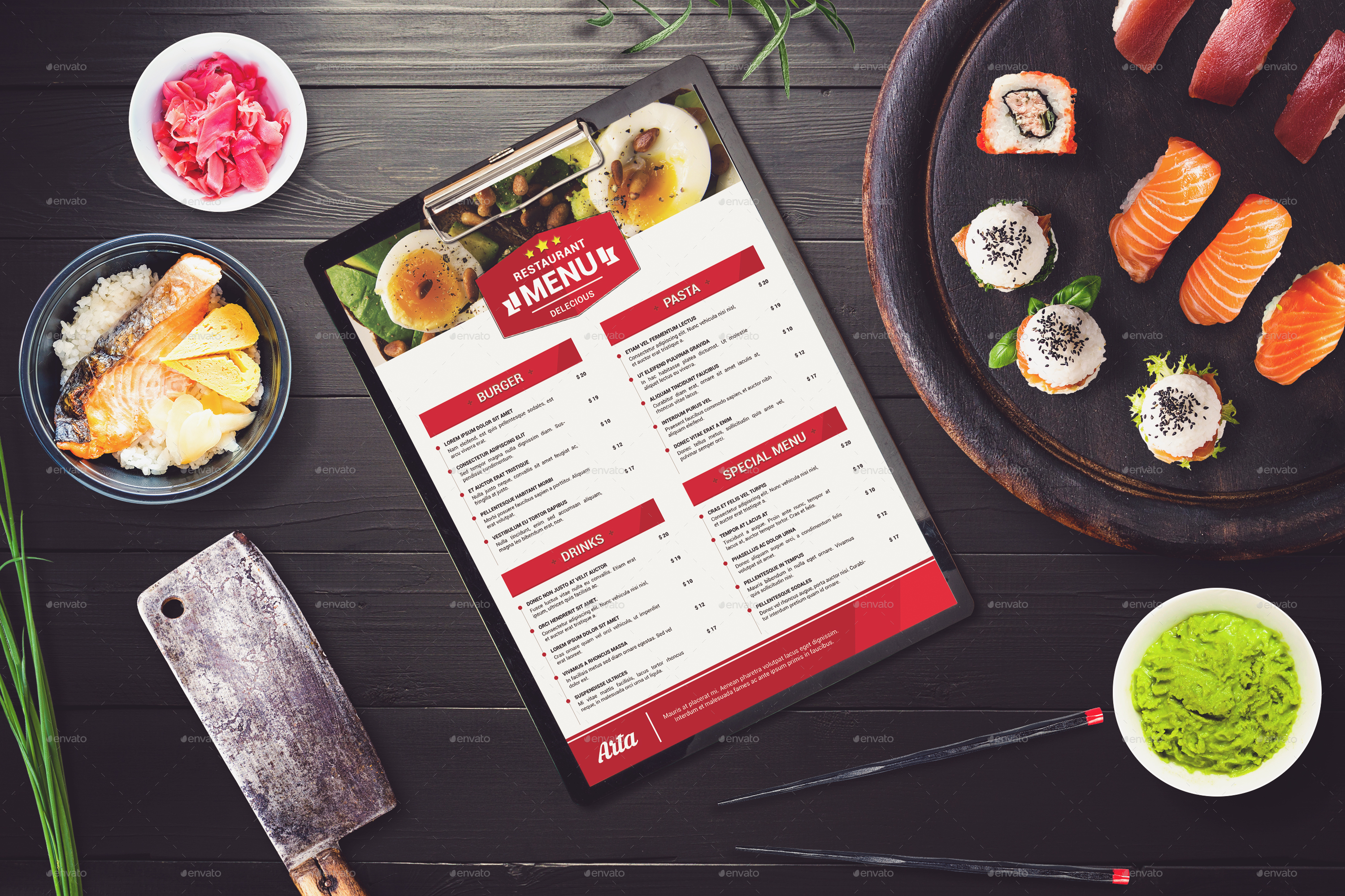 Food Menu Bundle by kdadanDesign | GraphicRiver