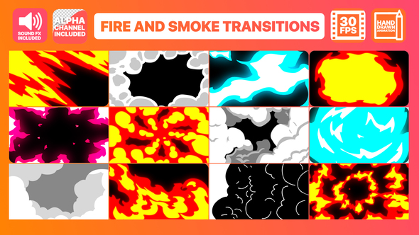 Fire And Smoke Transitions, After Effects Project Files | VideoHive
