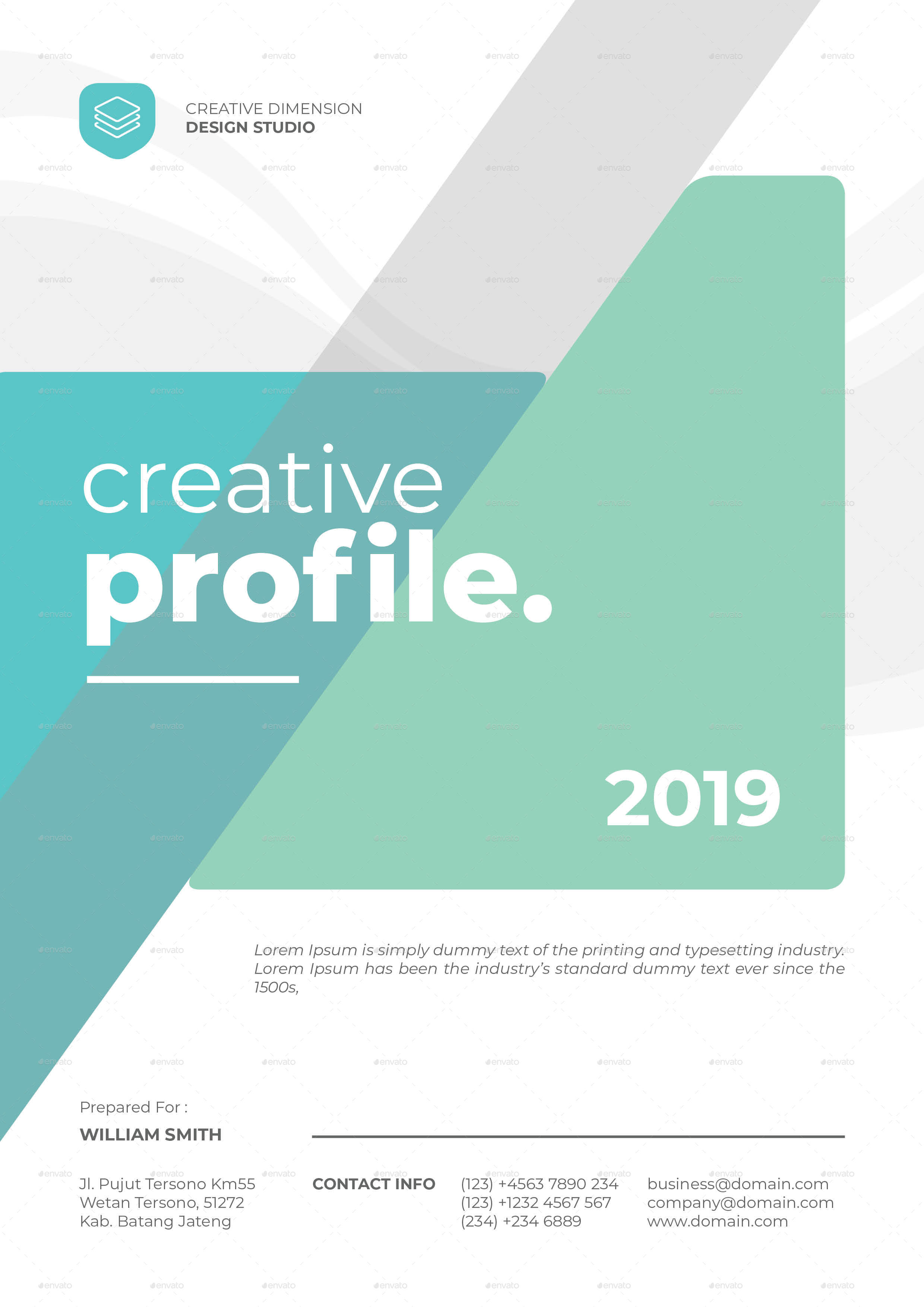 Creative Profile Template, Print Templates | GraphicRiver
