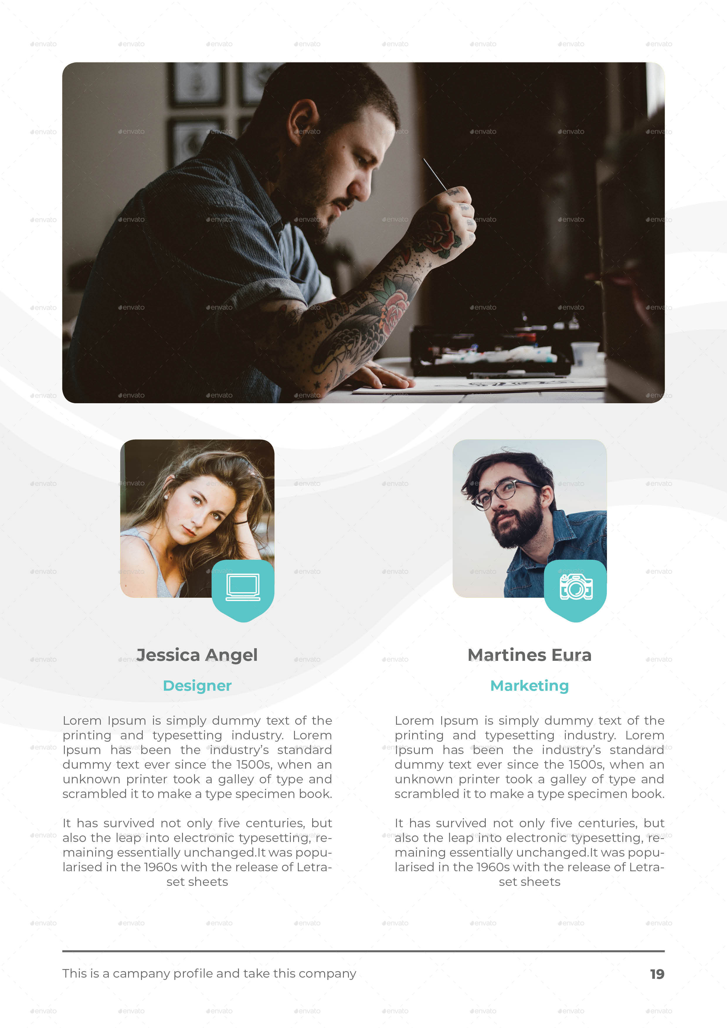 Creative Profile Template, Print Templates | GraphicRiver