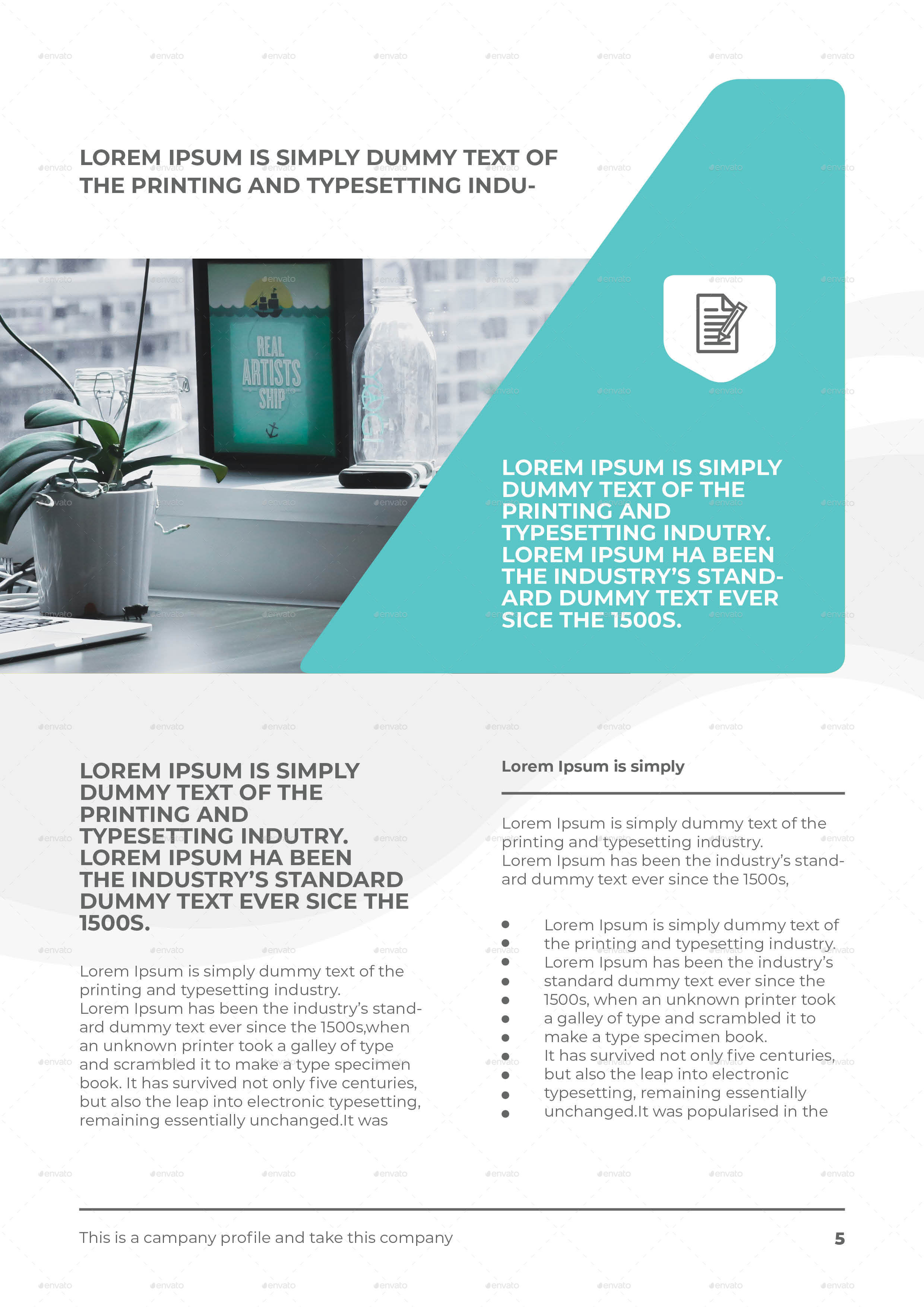 Creative Profile Template, Print Templates | GraphicRiver